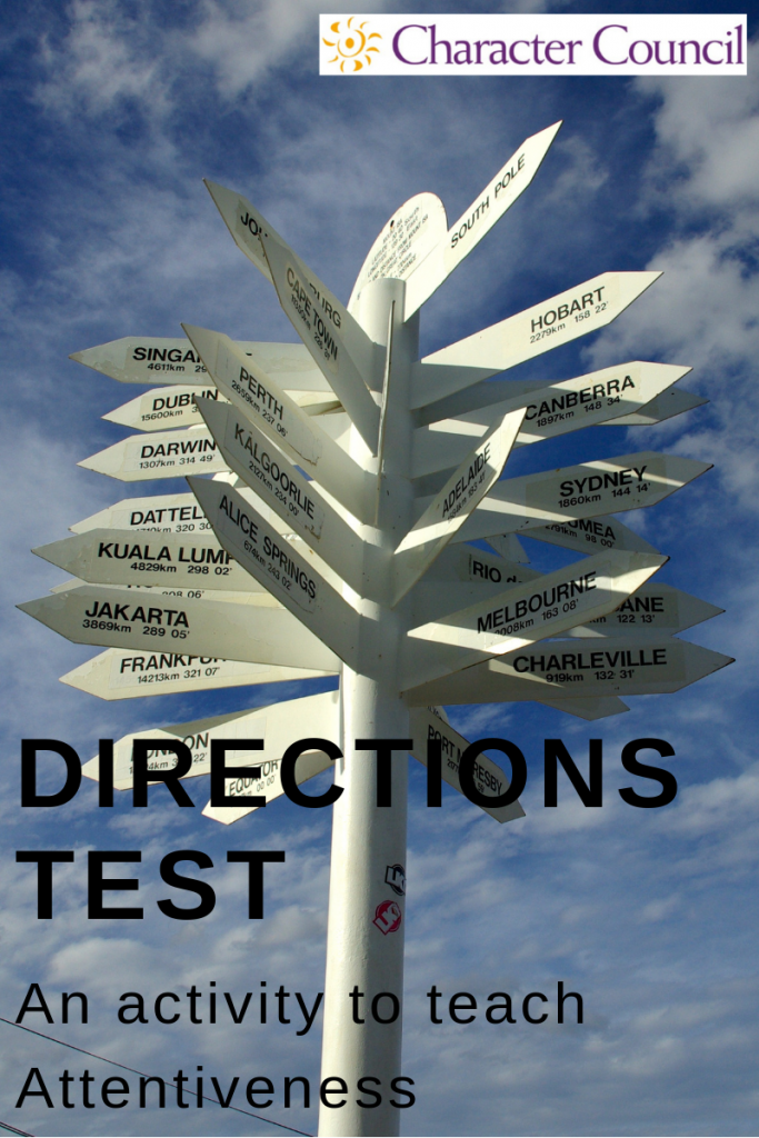 Directions Test - Character Council